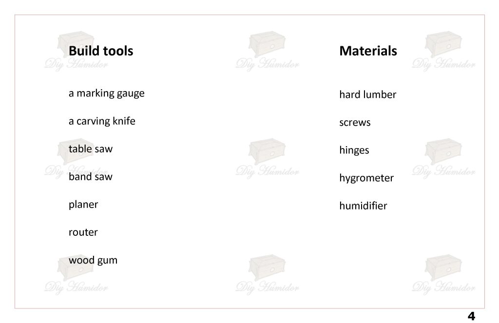Wood cigar box with side strips plan, Desktop Humidor Plan PDF, Professional Woodworking Humidor ...