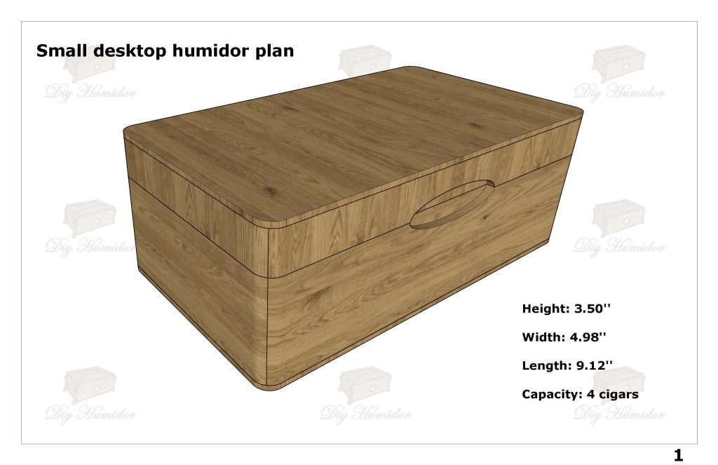 Small Desktop Humidor Plan PDF, Small Professional Woodworking Humidor ...